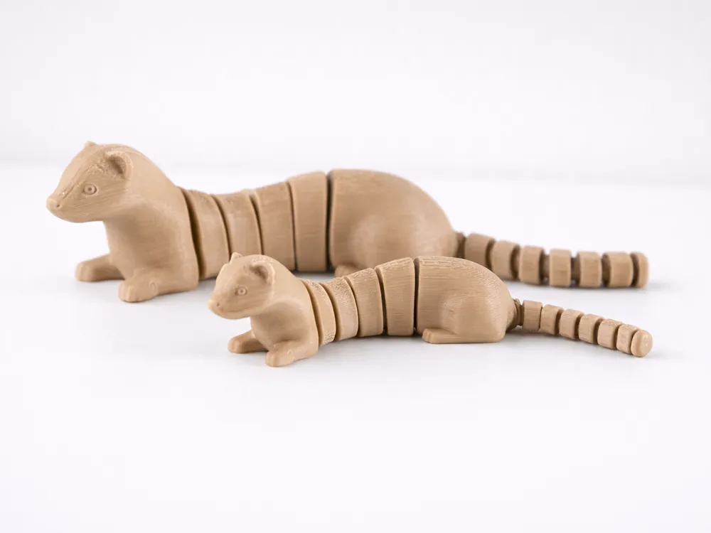 Flexi Ferret Toy - Free 3D Print Model - MakerWorld