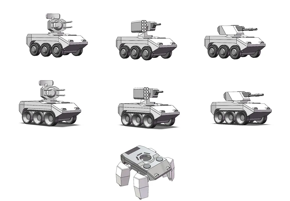 modular light tank by Accer MakerWorld: Download Free 3D Models