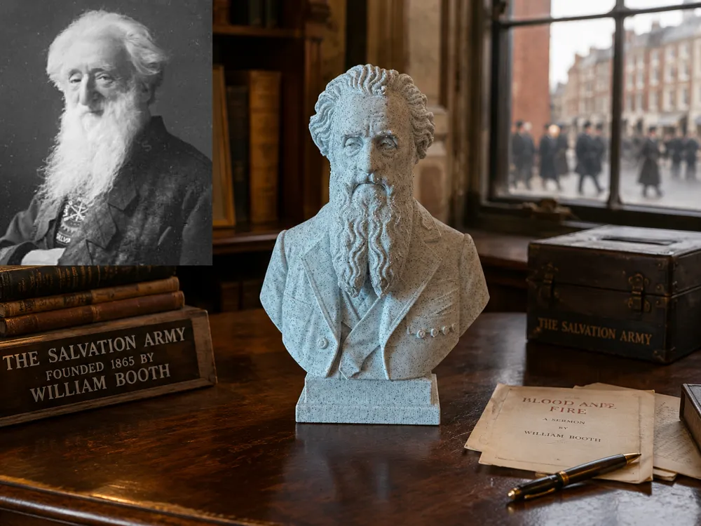 William Booth Bust - Free 3D Print Model - MakerWorld