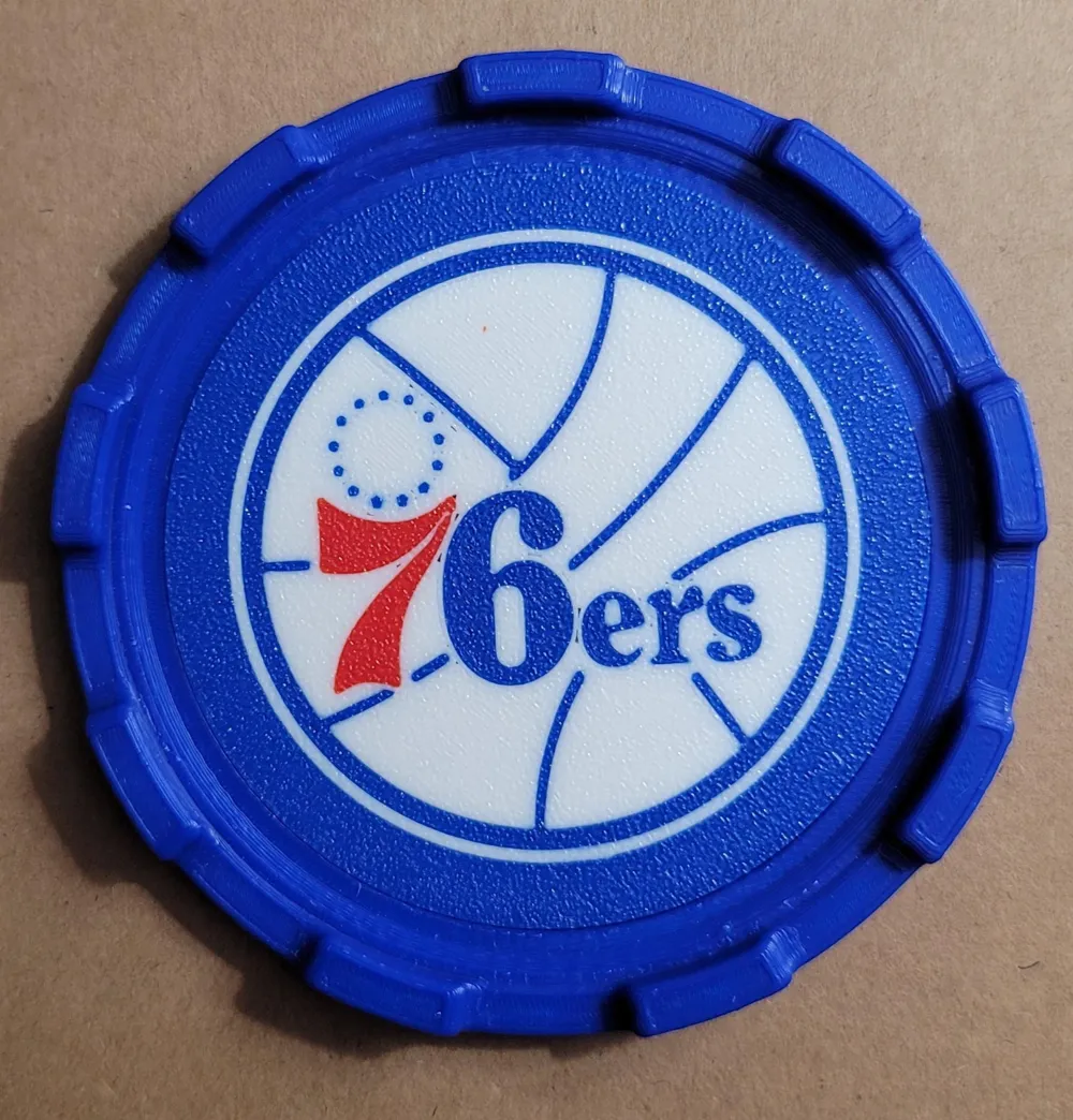 COASTER MASTER INSERT - PHILADELPHIA 76ERS by mercadogarzas - MakerWorld