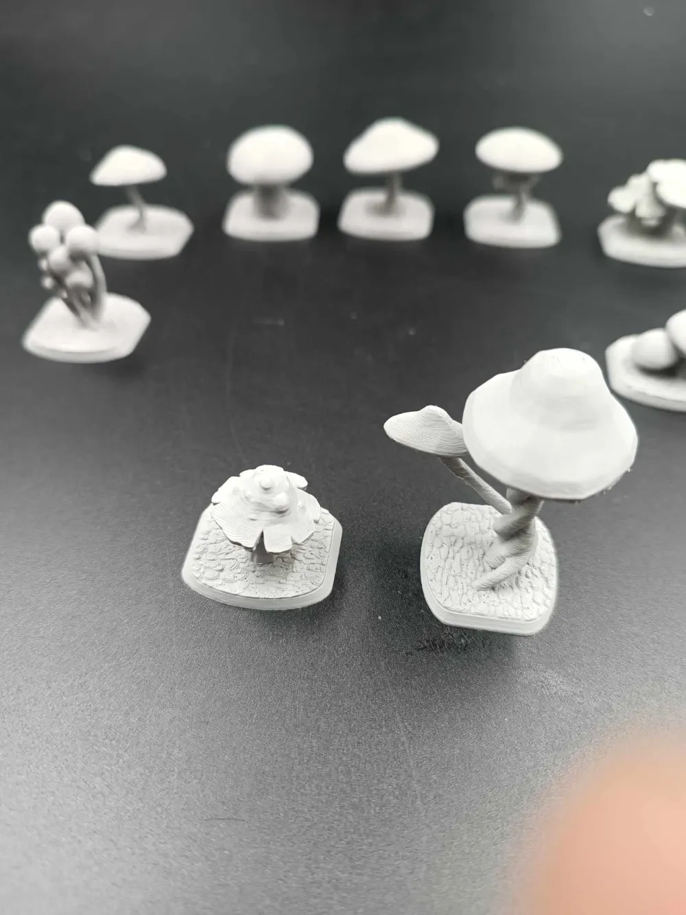 Mushrooms set dnd terrain miniature - Free 3D Print Model - MakerWorld