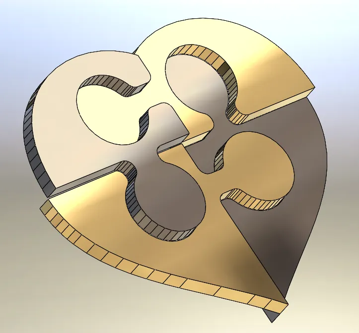 Heart Puzzle by O.Litera - MakerWorld
