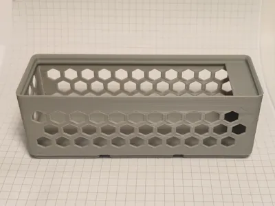 Gridfinity Bin 2x3 Hex Wall Pattern (Divided 1x4) Remixed by Levi Moore ...