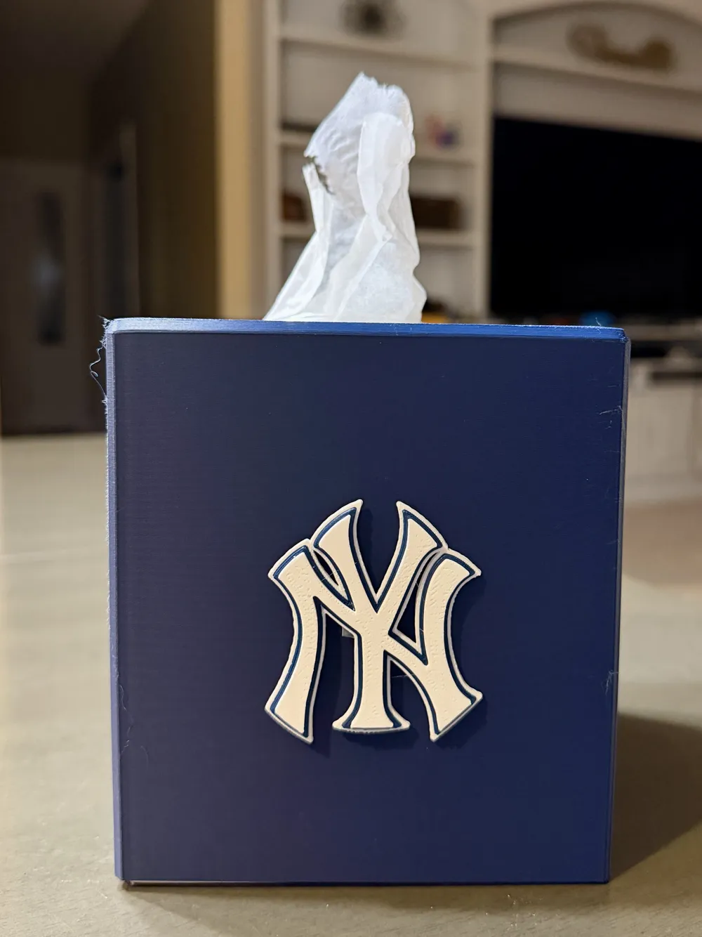 New York Yankees Tissue Box Cover - Free 3D Print Model - MakerWorld