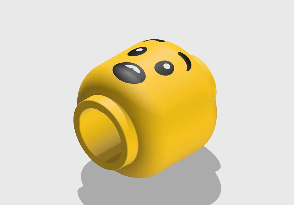 Mega Minifigure Head Boy with Surprised Face - Free 3D Print Model ...