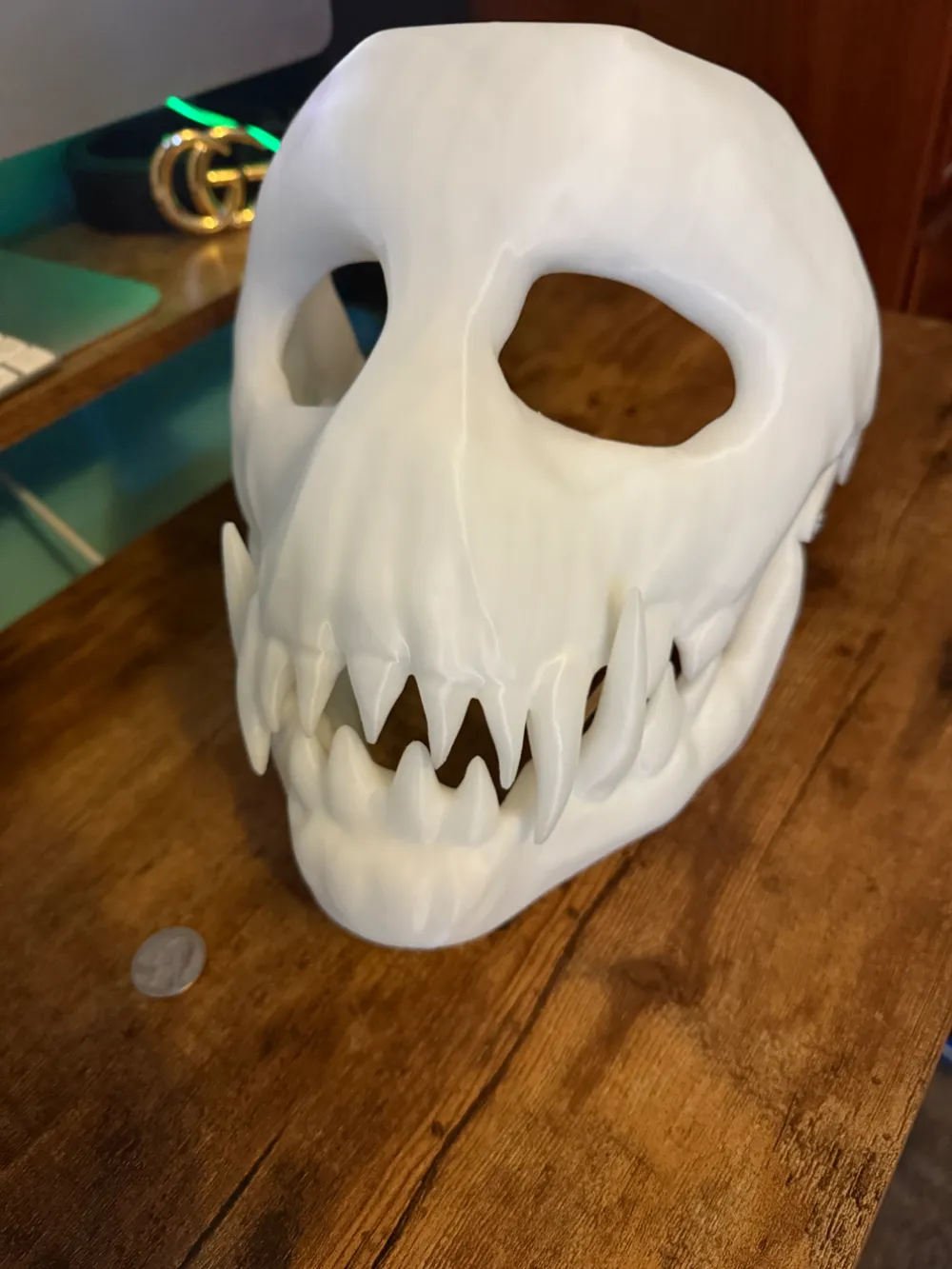 Skull Mask (Moveable Jaw) - Free 3D Print Model - MakerWorld