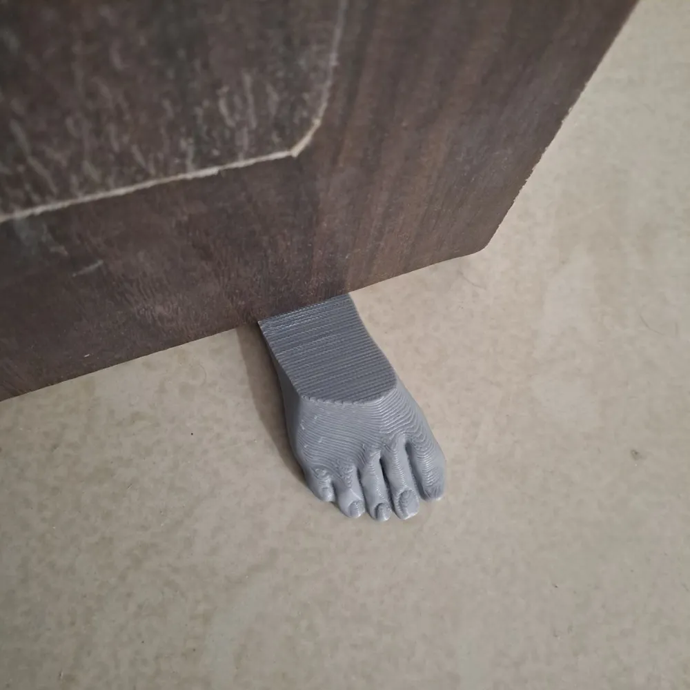 Giant Human Foot Door Stopper - Free 3D Print Model - MakerWorld