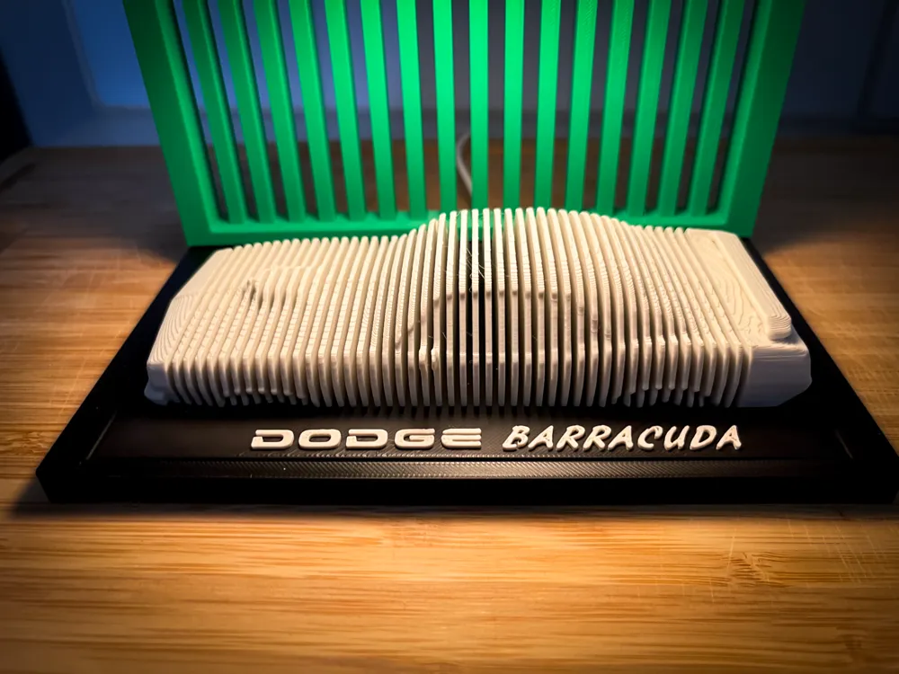 Plymouth Barracuda - Layered Car Art Remixed by ShapeShift 3D Creations ...