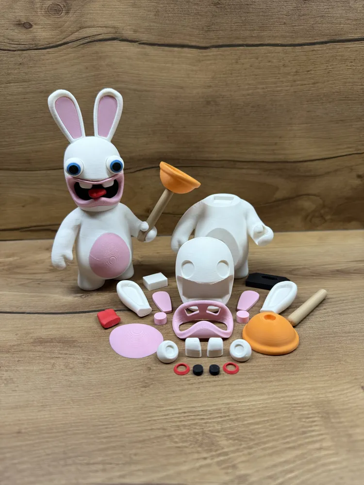 Multi-part Rabbids model, no AMS by mika MakerWorld: Download Free 3D ...