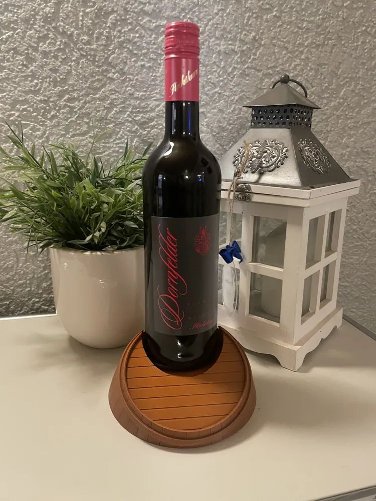Wine Bottle Stand - Barrel - Wine Barrel - Wine - Free 3D Print Model ...