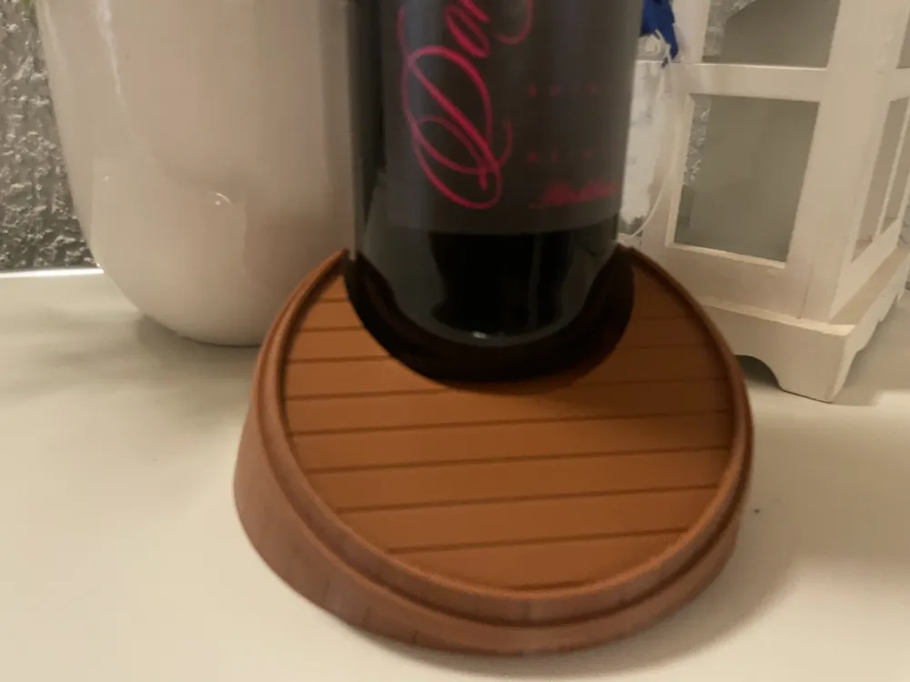 Wine Bottle Stand - Barrel - Wine Barrel - Wine - Free 3D Print Model ...