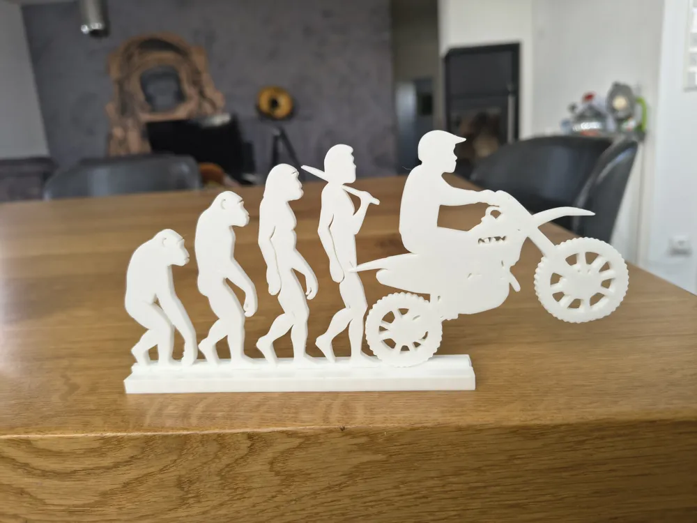 Human Evolution → KTM Rider (Man & Girl) - Free 3D Print Model - MakerWorld