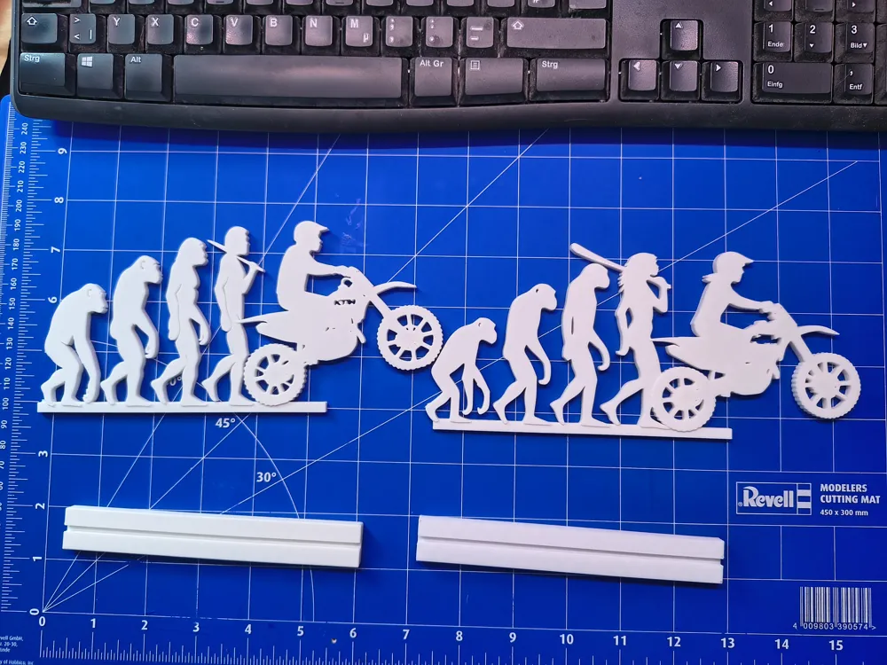 Human Evolution → KTM Rider (Man & Girl) - Free 3D Print Model - MakerWorld