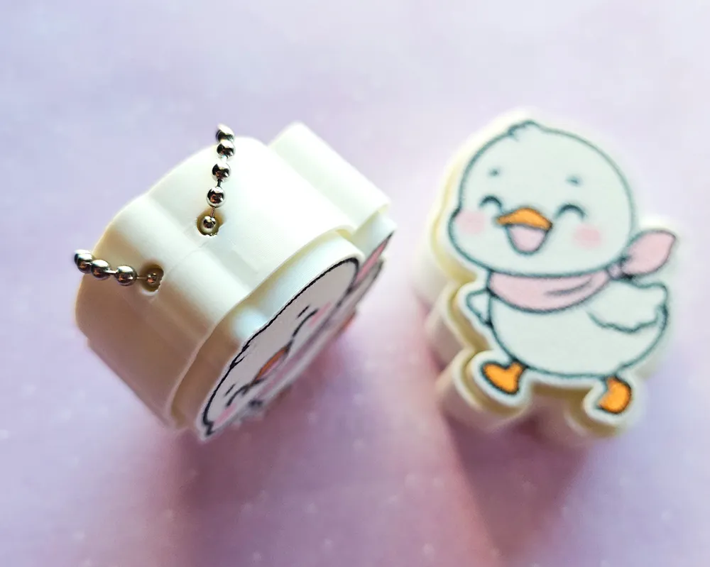 Duck Clicker / Keychain - Free 3D Print Model - MakerWorld