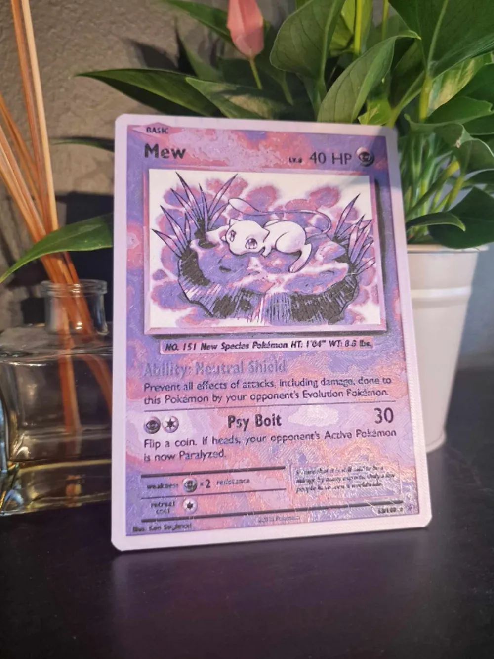 Mew Pokemon Card - Hueforge by Lmao - MakerWorld