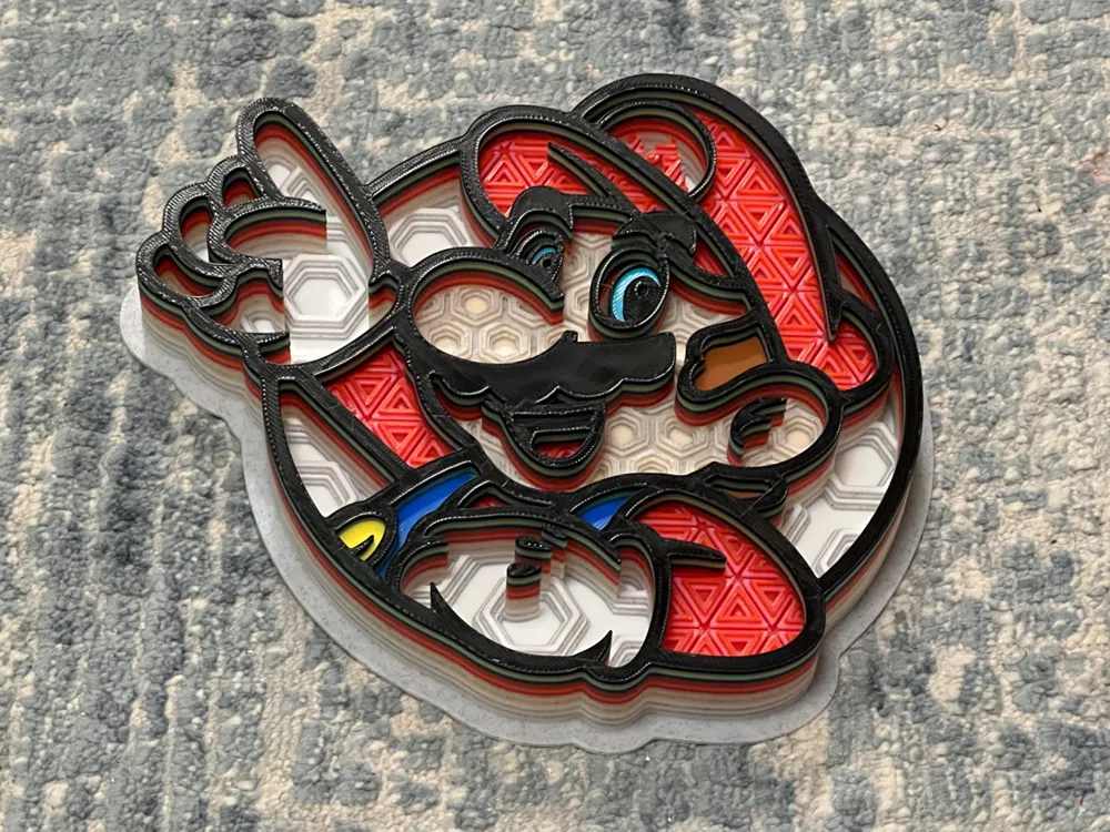 Super Mario Dimensional Mosaic by Richie Rich Richie Rich - MakerWorld