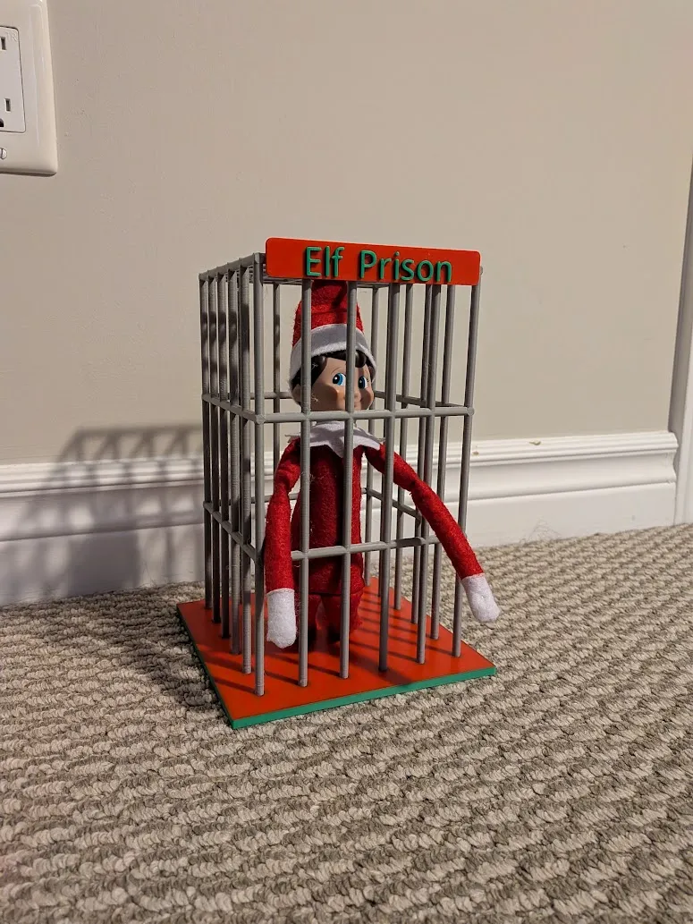 Elf on the shelf prison/jail cell by SNITS Printing MakerWorld ...