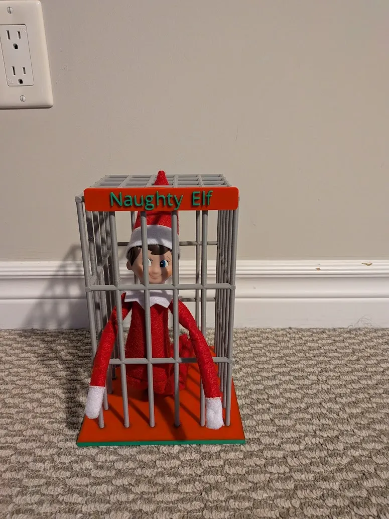 Elf on the shelf prison/jail cell - Free 3D Print Model - MakerWorld