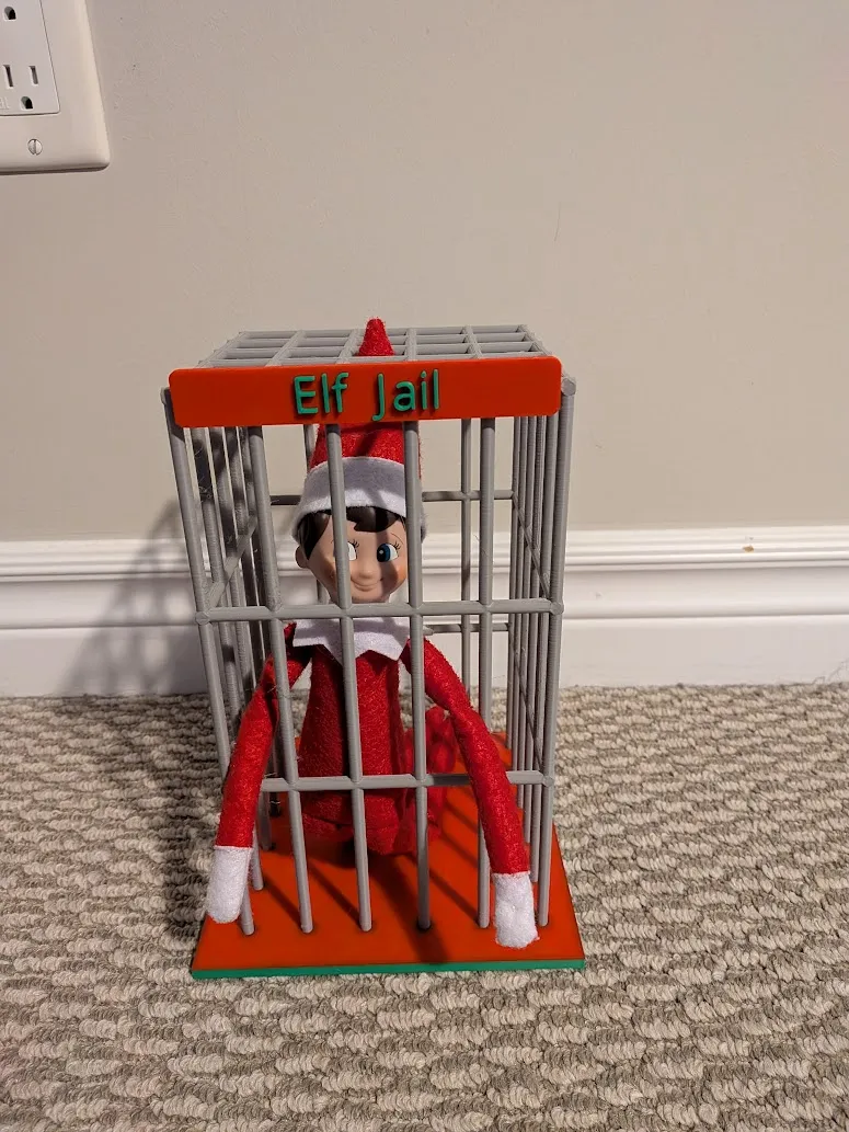 Elf on the shelf prison/jail cell by SNITS Printing MakerWorld ...