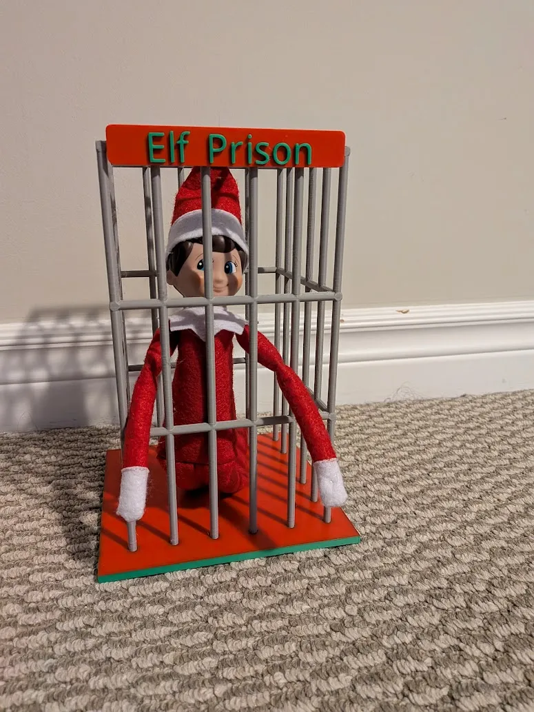 Elf on the shelf prison/jail cell - Free 3D Print Model - MakerWorld