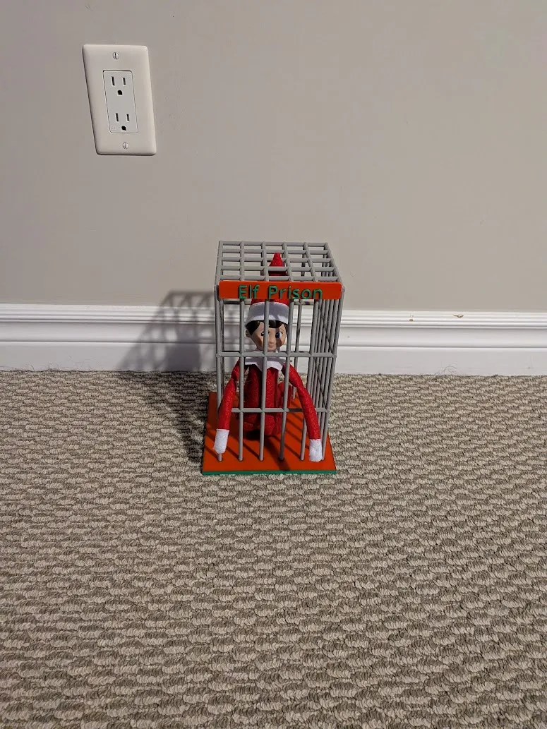 Elf on the shelf prison/jail cell by SNITS Printing MakerWorld ...