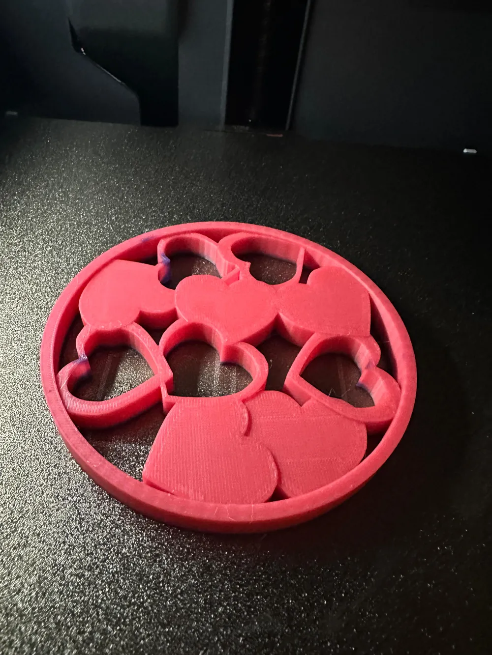 Valentines day Themed Love Heart Drink Coaster - Free 3D Print Model ...