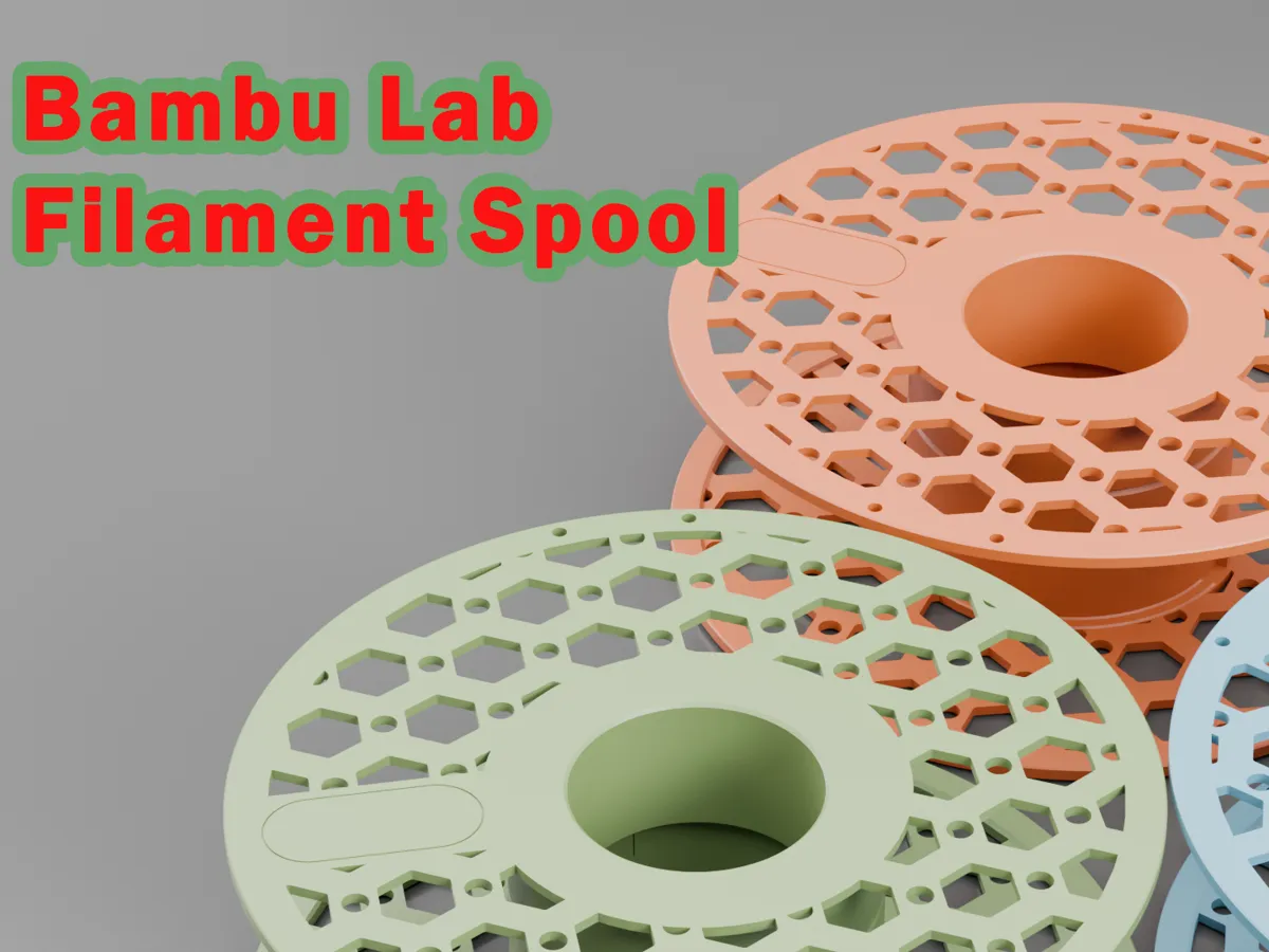 Bambu Lab Filament Spool | Original Size Replica - Free 3D Print Model ...
