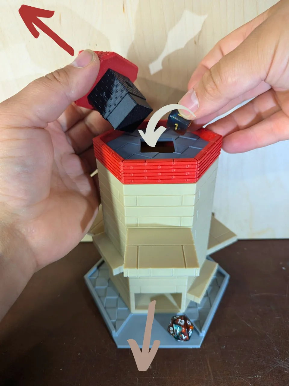 SM64 Whomp's Fortress Model- Dice Tower (No AMS) - Free 3D Print Model ...