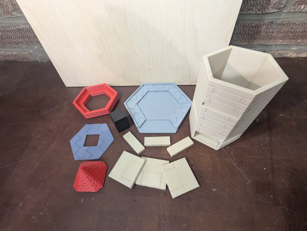 SM64 Whomp's Fortress Model- Dice Tower (No AMS) - Free 3D Print Model ...