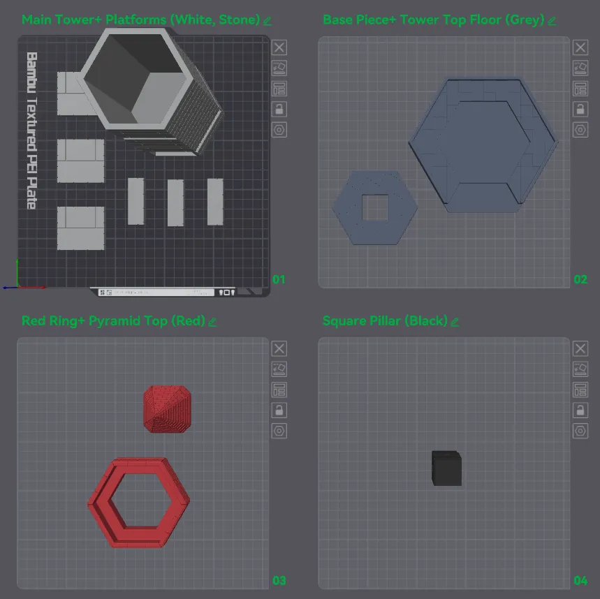 SM64 Whomp's Fortress Model- Dice Tower (No AMS) - Free 3D Print Model ...