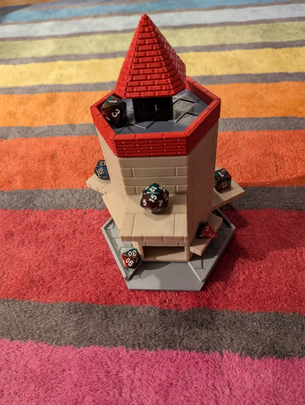 SM64 Whomp's Fortress Model- Dice Tower (No AMS) - Free 3D Print Model ...