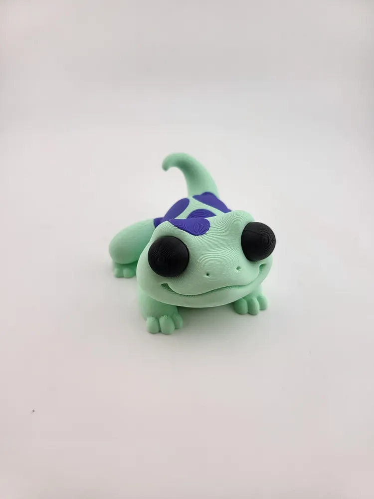 Kawaii Gecko Lizard Cute 3D Printable Animal Toy by Mad power ...