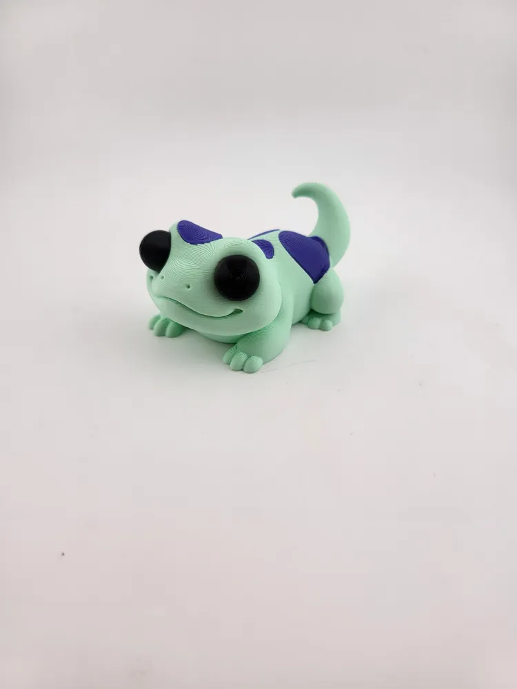 Kawaii Gecko Lizard Cute 3D Printable Animal Toy by Mad power ...