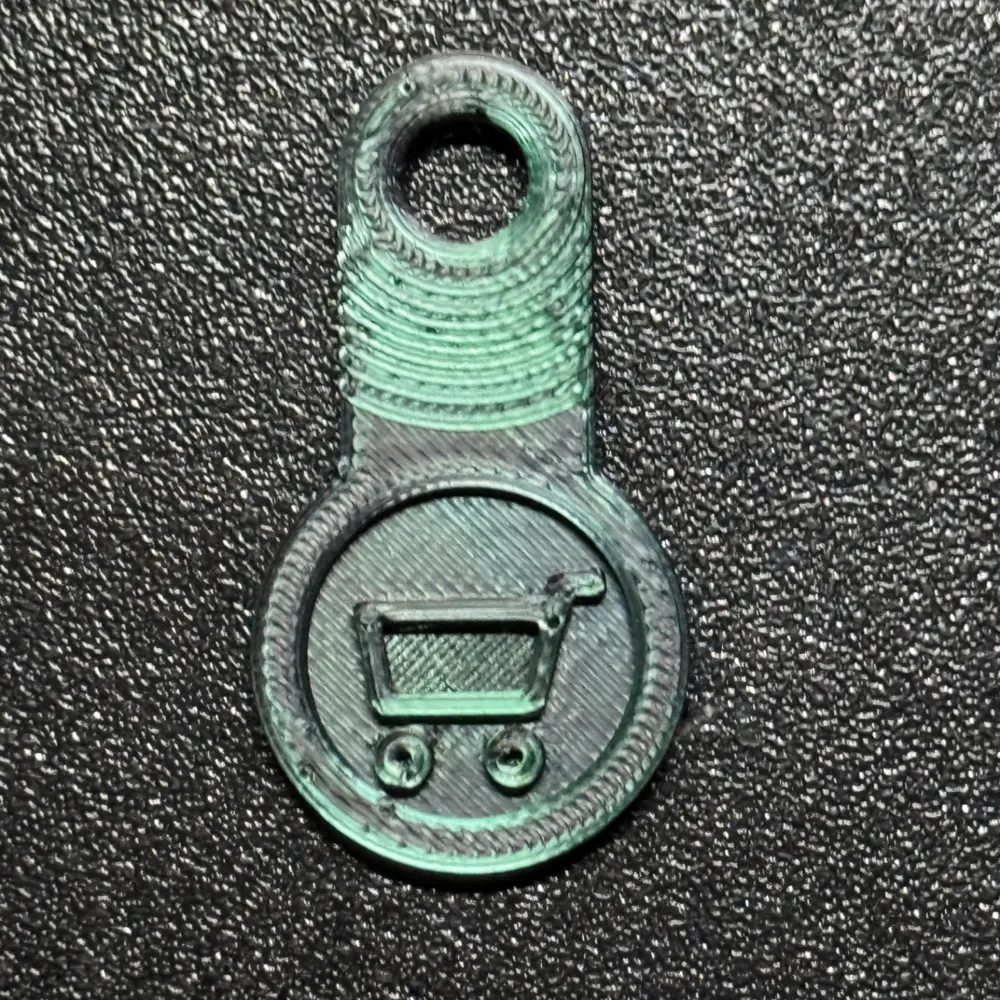 Shopping Cart Token STL File | US Quarter Size - Free 3D Print Model ...
