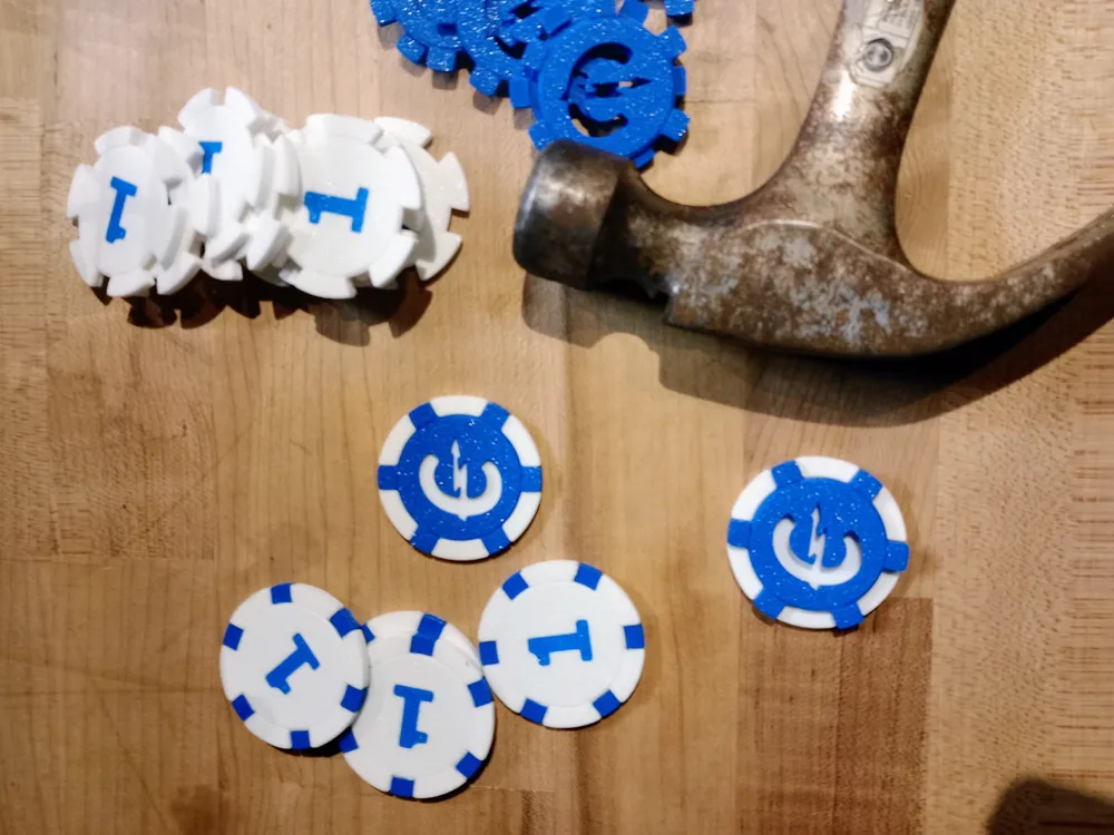 Electro Poker Chips for Power Grid Board Game - Free 3D Print Model ...