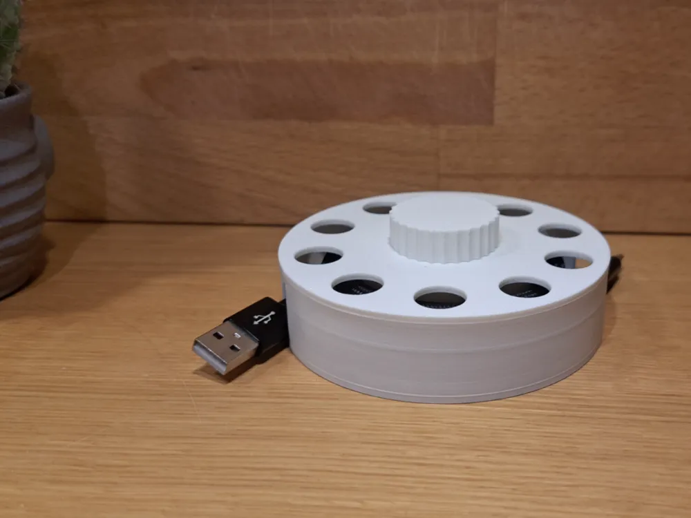 Reinforced cable Reel/Organizer by the_shoulder - MakerWorld