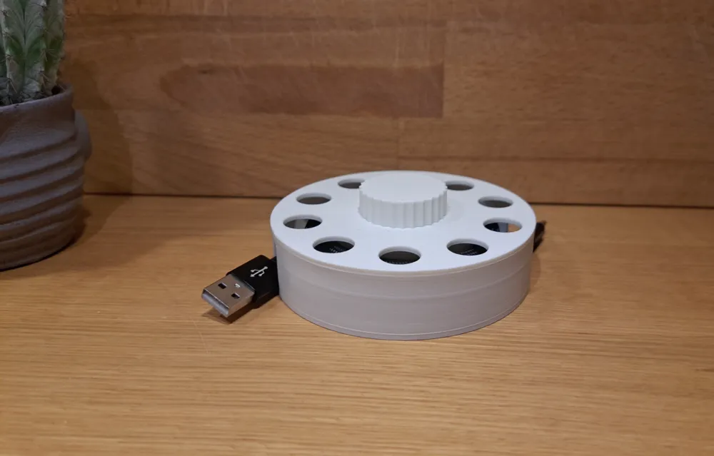 Reinforced cable Reel/Organizer by the_shoulder - MakerWorld