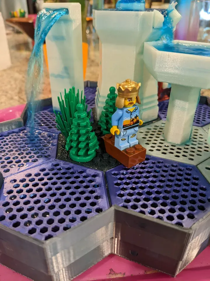 Modular Desktop Fountain Brick Stud Plate by Ronin0000 MakerWorld ...
