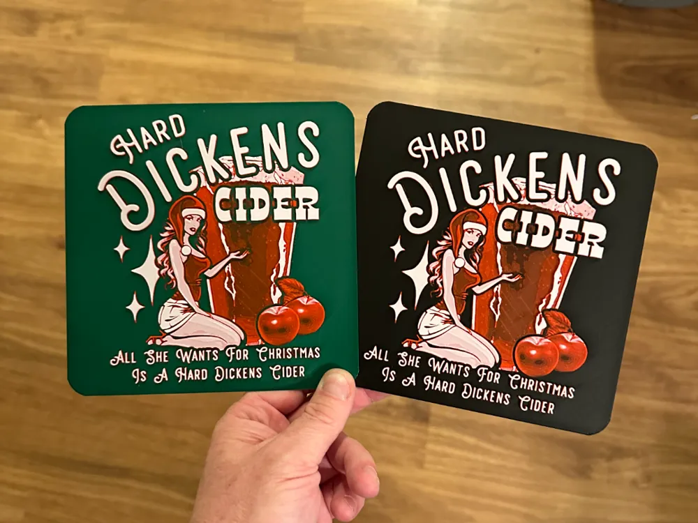 Hard Dickens Cider Christmas Art by Hockey Dad MakerWorld: Download ...