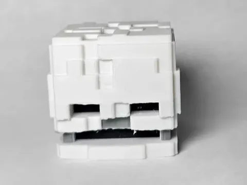 Minecraft Skeleton Skull by Striderman1 - MakerWorld