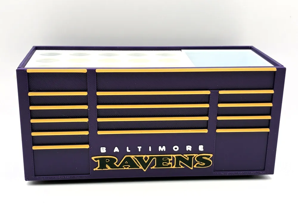 Baltimore Ravens NFL desk toolbox pen holder - Free 3D Print Model ...