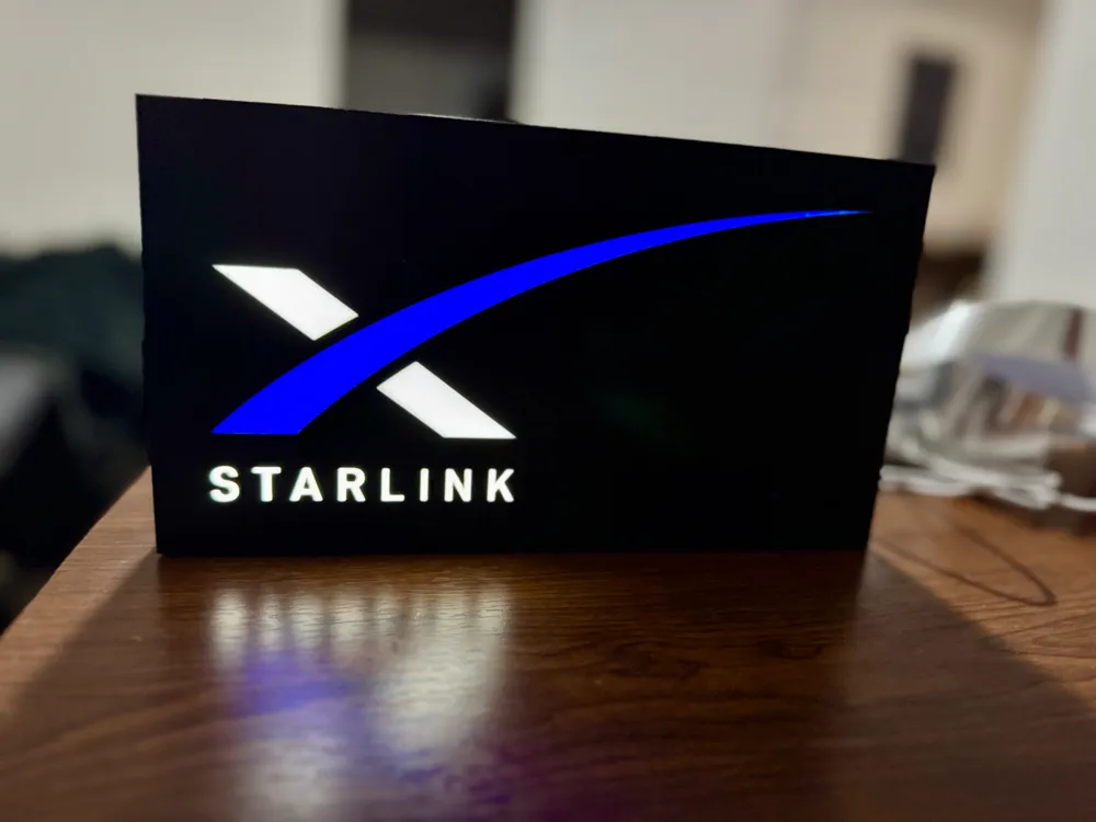 Starlink Logo - Light up Sign / Wall Art by vidguide - MakerWorld