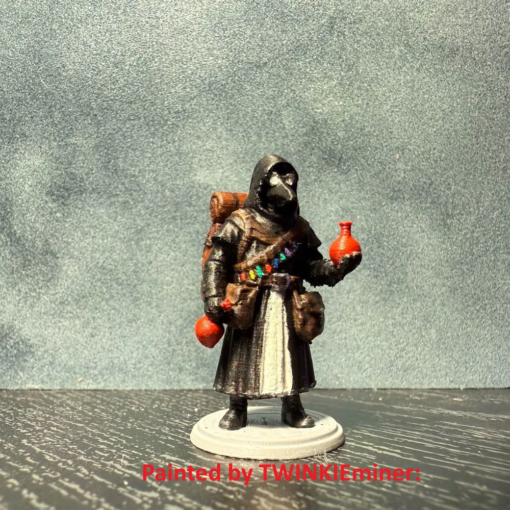 Plague Doctor - DnD, D&D, Pathfinder Mini - Free 3D Print Model ...