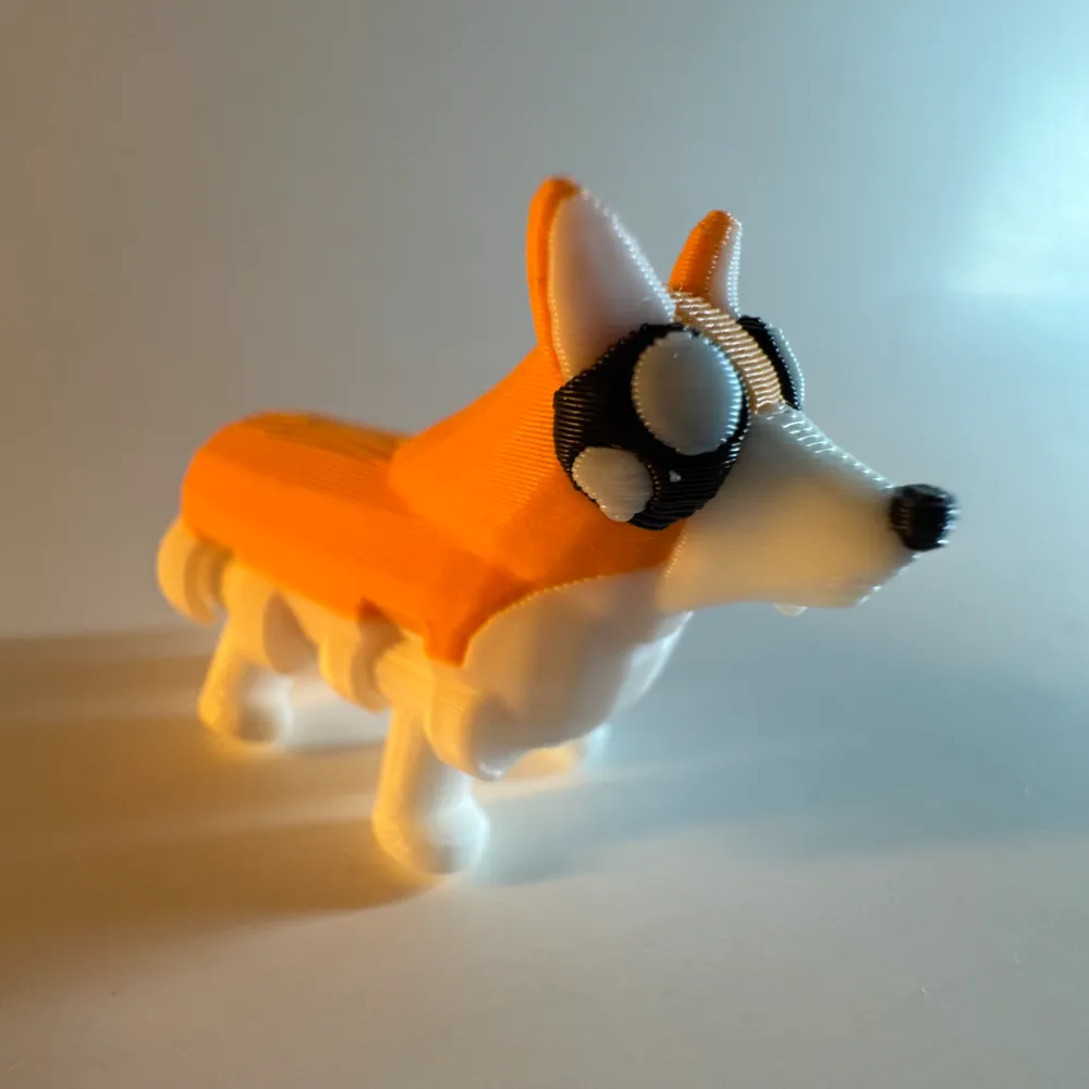 Articulated Cute Corgi by Waffly3D - MakerWorld