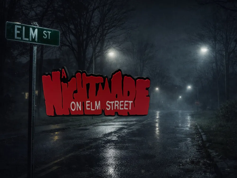 A Nightmare on Elm Street – 3D Logo Display - Free 3D Print Model ...