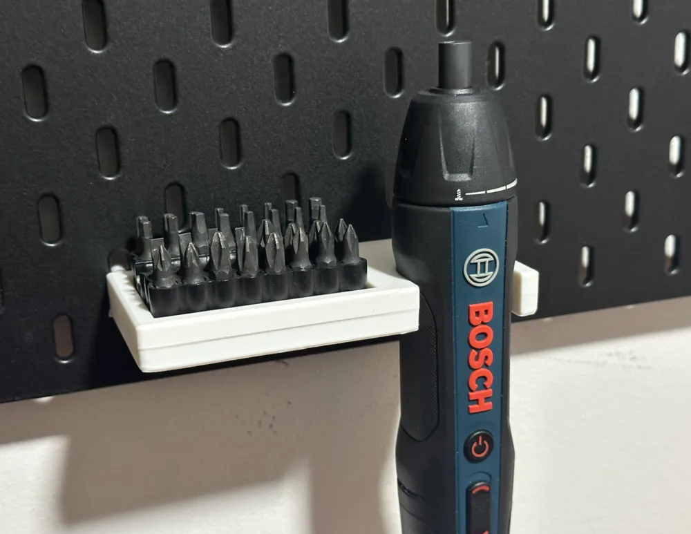 Bosch GO 2 Screwdriver + Screw Bits Skadis Mount Remixed by Darren ...