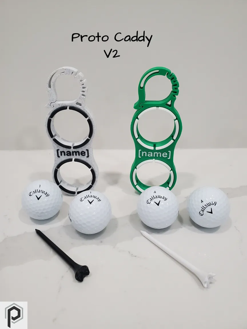 Proto Caddy V2 – Custom Golf Ball and Tee Holder by Protohive Design MakerWorld: Download Free ...