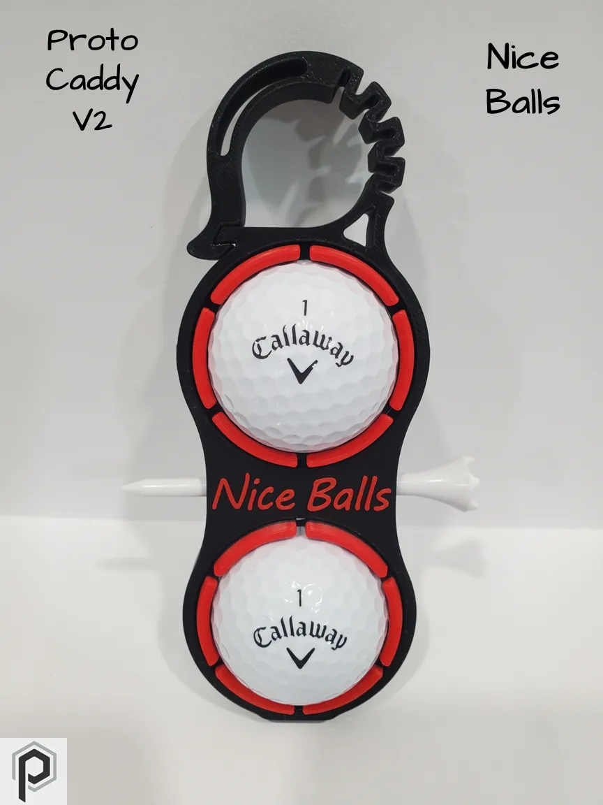 Proto Caddy V2 – Custom Golf Ball and Tee Holder by Protohive Design MakerWorld: Download Free ...