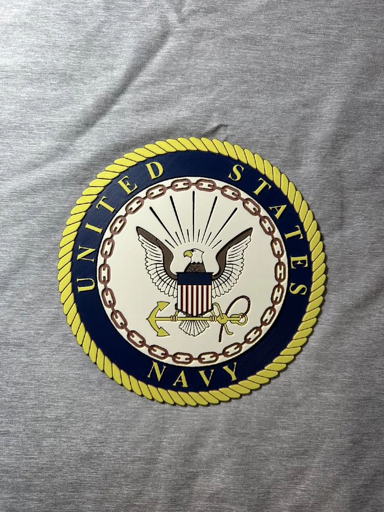 Round US Space Force Logo by Hey Ben MakerWorld: Download Free 3D Models