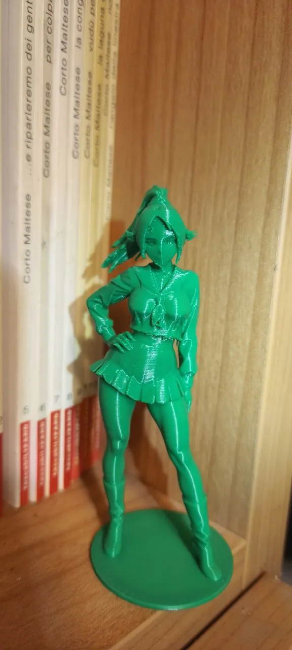 Yoruichi with school uniform - Free 3D Print Model - MakerWorld